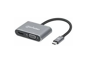 0766623130691 - USB-C Dock Hub Ports (x4) HDMI USB-A USB-C and VGA With Power Delivery (87W) to USB-C Port (Note add USB-C wall charger and USB-C cable needed) All Ports can be used at the same time Aluminium Space Grey Three Year Warranty Re