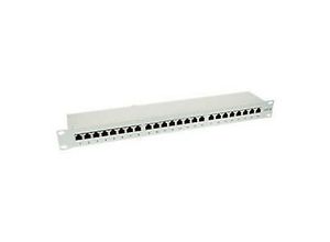 4043718022304 - - Patch Panel - CAT 6 - RJ-45 X 24 - Hellgrau RAL 7035 - 1U