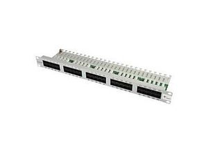 4018359290665 - ISDN Telephone Patch Panel MPPI50-H - Patch Panel - UTP - RJ-45 X 50 - Hellgrau RAL 7035 - 1U