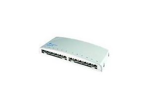 4018359345129 - Mini Distributor MPD12-HS - Patch Panel - CAT 6a - RJ-45 X 12 - Hellgrau RAL 7035