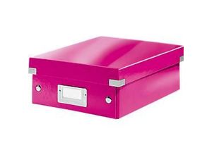 4002432105052 - Aufbewahrungsbox Click & Store WOW 6057-00-23 45 Liter mit Deckel für A5 außen 285x220x100mm Karton pink metallic 400243210