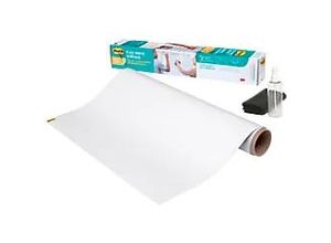 0638060276594 - Whiteboardfolie Post-it® Flex Write Surface selbstklebend beschreibbar Mikrofasertuch & Sprühflasche 1 Blatt auf Rolle B 1220 x H 2240 mm weiß