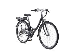 4000420282686 - Teutoburg E-Bike City Senne unisex 28 Zoll RH 45cm 7-Gang 374 Wh schwarz