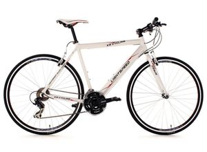 4250547509146 - KS Cycling Fitnessrad 21 Gänge Fitness-Bike Lightspeed (White) 28 Zoll