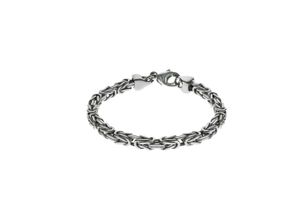 4006046338363 - Armband ZEEME Silber 925 poliert Königskette 5mm breit Armbänder Gr 22cm Silber 925 (Sterlingsilber) weiß