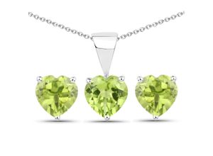 4250877755251 - Paar Ohrstecker VIRA JEWELS 925-Sterling Silber rhodiniert Glänzend Peridot grün Ohrringe Gr ONE-SIZE 21 ct Silber 925 (Sterlingsilber) weiß (weiß grün) Damen Ohrstecker