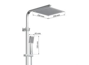 9002560797964 - Eisl - Duschset calvino Duschsystem mit Thermostat Duschkopf mit Schlauch und HalterungChrom - Chrom