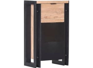 4061915054751 - Kommode GUTMANN FACTORY schwarz (natur schwarz) B58cm H98cm T35cm Massivholz Sideboards