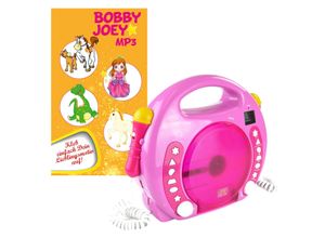 4250679503586 - X4-TECH Kinder CD-Player Bobby Joey inkl USB   MP3 und Mikrofone Pink pink