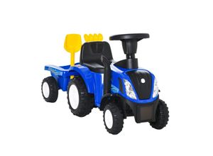 4251774916073 - Rutscheauto mit Anhänger und Zubehör blau 91L x 29B x 44H cm Rutscheauto Kinderfahrzeug Lauflernhilfe Fahrzeug Spielzeug