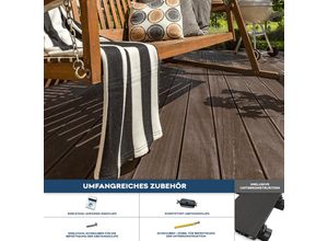 4058166054111 - HOME DELUXE WPC Terrassendielen SAMANA dunkelbraun 10m² (220 m)