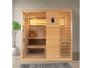 4058166244079 - Traditionelle Sauna neola - 200 x 160 cm für 5 Personen Sauna Saunakabine Massivholz Traditionell - Home Deluxe