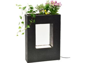 4055894961100 - dobar Großer Design-Gartenbrunnen mit LED´s rechteckig