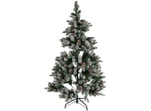 4251792101352 - Künstlicher Weihnachtsbaum MYFLAIR MÖBEL & ACCESSOIRES Weihnachtsdeko Snow on Green künstlicher Christbaum Tannenbaum Weihnachtsbäume Gr Höhe 150 cm grün Kunstweihnachtsbäume Kunstbäume Weihnachtsbäume mit leicht beschneiten Ästen und Tannenzapfen