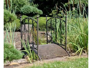 4041908083142 - Gartenbrücke Taupo mit Geländer 1205 x 815 x 945 cm - Garden Pleasure