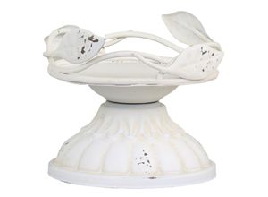 5712750274307 - Chic Antique Kerzenständer mit Dekor für Stumpenkerze H 8   Ø 8 cm creme