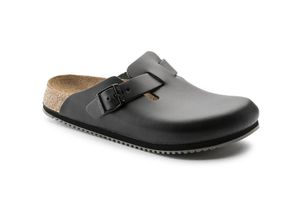 4013871900405 - Clog Boston Super Grip Naturleder schwarz Weite schmal Größe 38 - Birkenstock