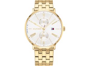 7613272324670 - Multifunktionsuhr TOMMY HILFIGER DRESSED UP 1782069 Armbanduhren goldfarben Damen Quarzuhr Armbanduhr Damenuhr Herrenuhr Datum Edelstahlarmband