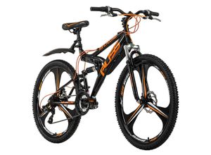 4250547531482 - KS Cycling Mountainbike Fully 26 Bliss schwarz-orange RH 47 cm