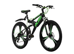 4250547531475 - KS Cycling Mountainbike Fully 26 Bliss schwarz-grün RH 47 cm