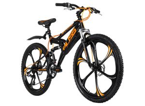 4250547531642 - KS Cycling Mountainbike Fully 26 Bliss schwarz-orange RH 47