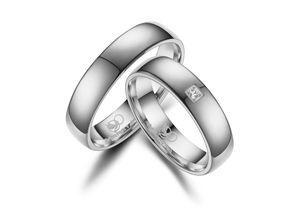 4069415346871 - Verlobungsring MARRYA MARRYA Titan Ringe Trauringe Eheringe Partnerringe Fingerringe Gr 48 Titan silberfarben (herren ring silber) Damen