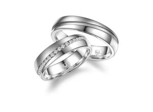 4069415286542 - Trauring MARRYA MARRYA Edelstahl Ringe Trauringe Eheringe Partnerringe Fingerringe Gr 48 Edelstahl silberfarben (damen ring silber) Damen