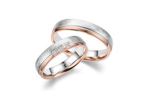 4069415329195 - Verlobungsring MARRYA MARRYA Edelstahl Ringe Trauringe Eheringe Partnerringe Fingerringe Gr 48 Edelstahl rosegold (herren ring silber rosé) Damen