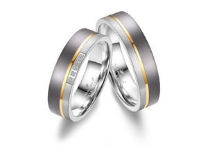 4069415339583 - Verlobungsring MARRYA MARRYA Tantal Ringe Trauringe Eheringe Partnerringe Fingerringe Gr 48 Tantal silberfarben (damen ring silber gold) Damen