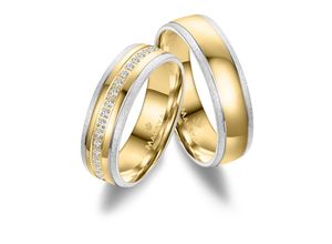 4069415292796 - Trauring MARRYA MARRYA Edelstahl Ringe Trauringe Eheringe Partnerringe Fingerringe Gr 48 Edelstahl goldfarben (herren ring silber gold) Damen