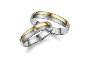 4069415314108 - Trauring MARRYA MARRYA Titan Ringe Trauringe Eheringe Partnerringe Fingerringe Gr 48 Titan silberfarben (damen ring silber gold) Damen