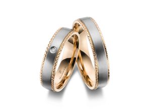 4069415349995 - Verlobungsring MARRYA MARRYA Titan Ringe Trauringe Eheringe Partnerringe Fingerringe Gr 48 Titan rosegold (herren ring silber rosé) Damen