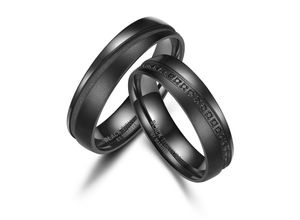 4069415279780 - Trauring MARRYA BLACK TITANIUM by MARRYA Fingerringe Gr 48 Titan schwarz (damen ring schwarz) Damen