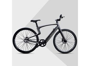 0674012650975 - Urtopia Smartes Carbon E-Bike Lyra (schwarz silberfarben) Gr M 35Nm Blinker Anti Diebstahl Navi App