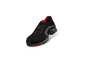 4031101529325 - uvex 1 x-tended support Sicherheitsschuh S1 Halbschuh gelocht schwarz rot 46 11 - 8512846