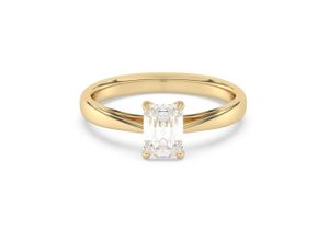 4006046416221 - Fingerring DIAM ADDICT 585 Gold mit im Labor gezüchteten synthetischen Diamanten 10ct Fingerringe Gr 056 (178) 10 ct SI = kleine Einschlüsse Gold gelb (gelb weiß) Damen