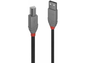 4002888366724 - USB-Kabel usb 20 usb-a Stecker usb-b Stecker 100 m Schwarz 36672 - Lindy