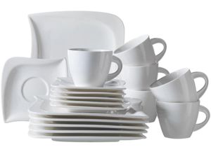 9001793923478 - Kaffeeservice MÄSER Geschirr-Set Service La Musica Geschirr-Sets Gr 18 tlg weiß Geschirr-Sets für 6 Personen 18 Teile