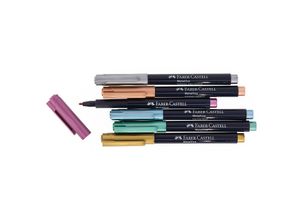 4005401607069 - FABER-CASTELL Metallics Marker 6er Permanentmarker heart of gold nothing else metals copper cabana berry nice ice ic 4005401607069 - FABER-CASTELL Metallics Marker 6er Permanentmarker heart of gold nothing else metals copper cabana berry nice ice ic
