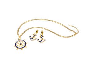 4009384932996 - Schmuck-Set Marine blau weiß gold