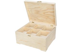4058896138549 - Sortierbox aus Holz mit Sortierfach 30 x 25 x 15 cm