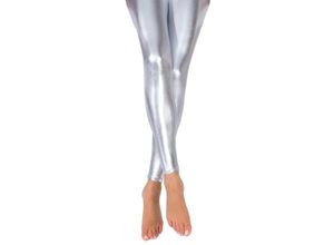 4015101961736 - Lack-Leggings silber