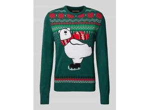 4068444562689 - Weihnachtspullover mit Rundhalsausschnitt Modell Ice bear