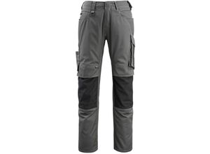 5711074034727 - Arbeitshose mannheim 12679-442 leichte Bundhose mit Cordura Knietaschen Farbe Dunkelanthrazit Schwarz - 1809 Größe 50 - Mascot