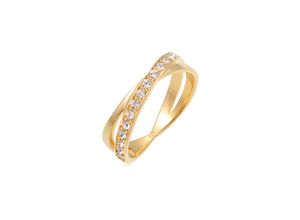 4050878580124 - Fingerring ELLI Wickelring Kristalle 925 Silber Fingerringe Gr 52 mm mit Steinen Silber 925 (Sterlingsilber) 25 mm goldfarben (gold weiß) Damen