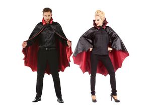 4001566225322 - Vampir-Umhang 115 cm unisex schwarz rot