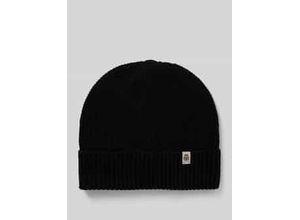 4053071001489 - Beanie mit Label-Detail Modell Pure Merino