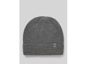 4053071001496 - Beanie mit Label-Detail Modell Pure Merino