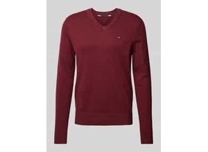 8720641415835 - Pullover mit Cashmere-Anteil Herren Baumwolle bordeaux