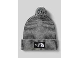 0193393681496 - Logo Box Pom Bommelmütze in tnf medium grey heather